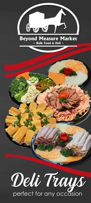 Deli Trays Brochure (Front) – Beyond Measure Market